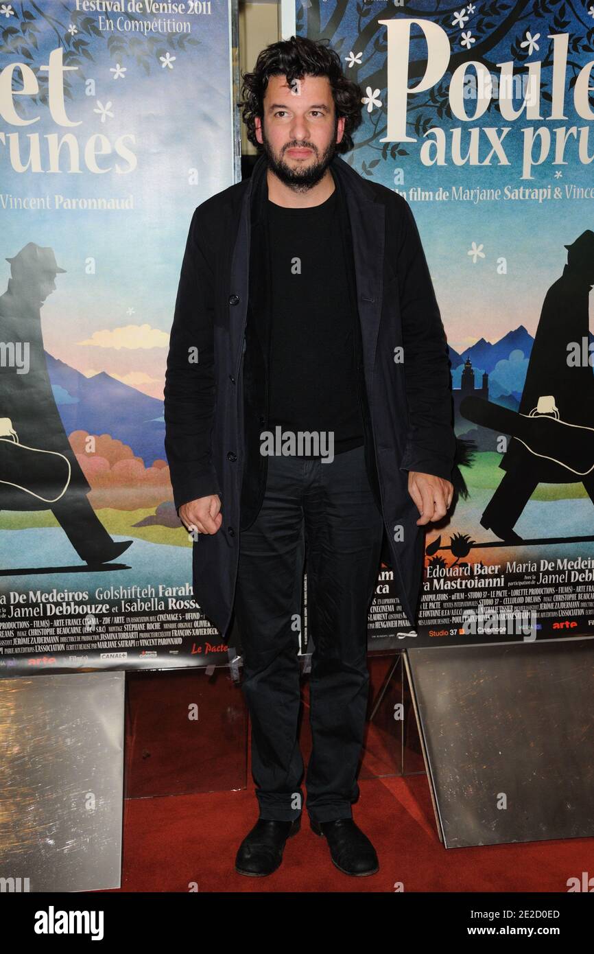 Eric Caravaca attending the Premiere of 'Poulet Aux Prunes' held at the ...