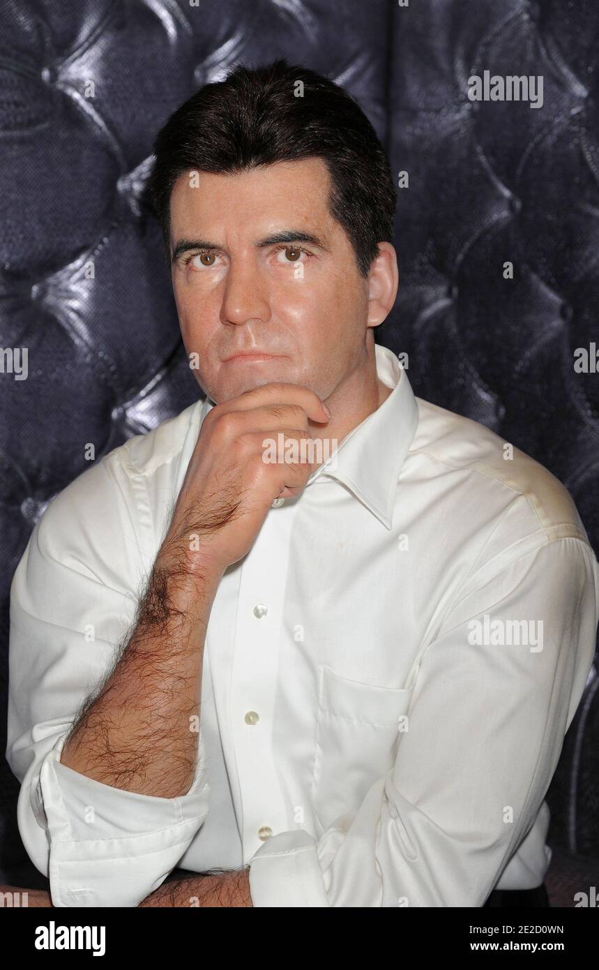 Simon Cowell wax figure on display at Madame Tussauds Hollywood in ...