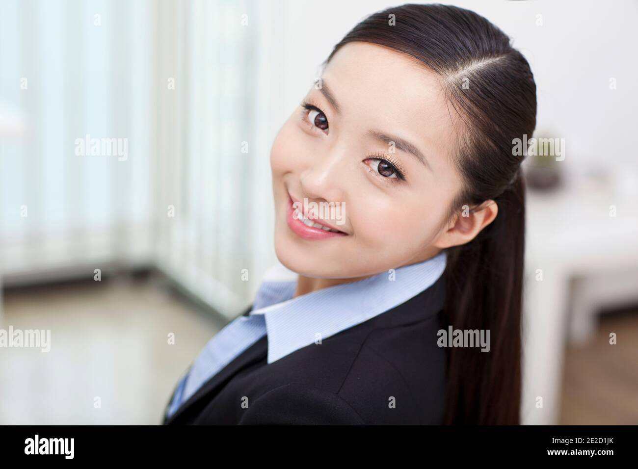 Portrait of a happy young business woman high quality photo Stock Photo ...