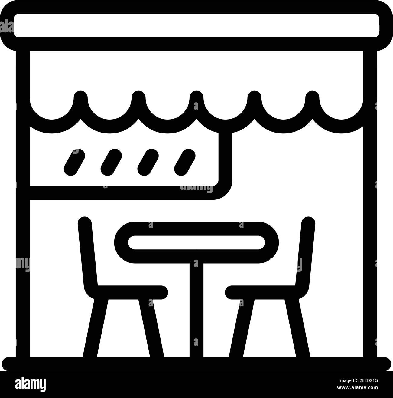 City cafe icon. Outline city cafe vector icon for web design isolated ...