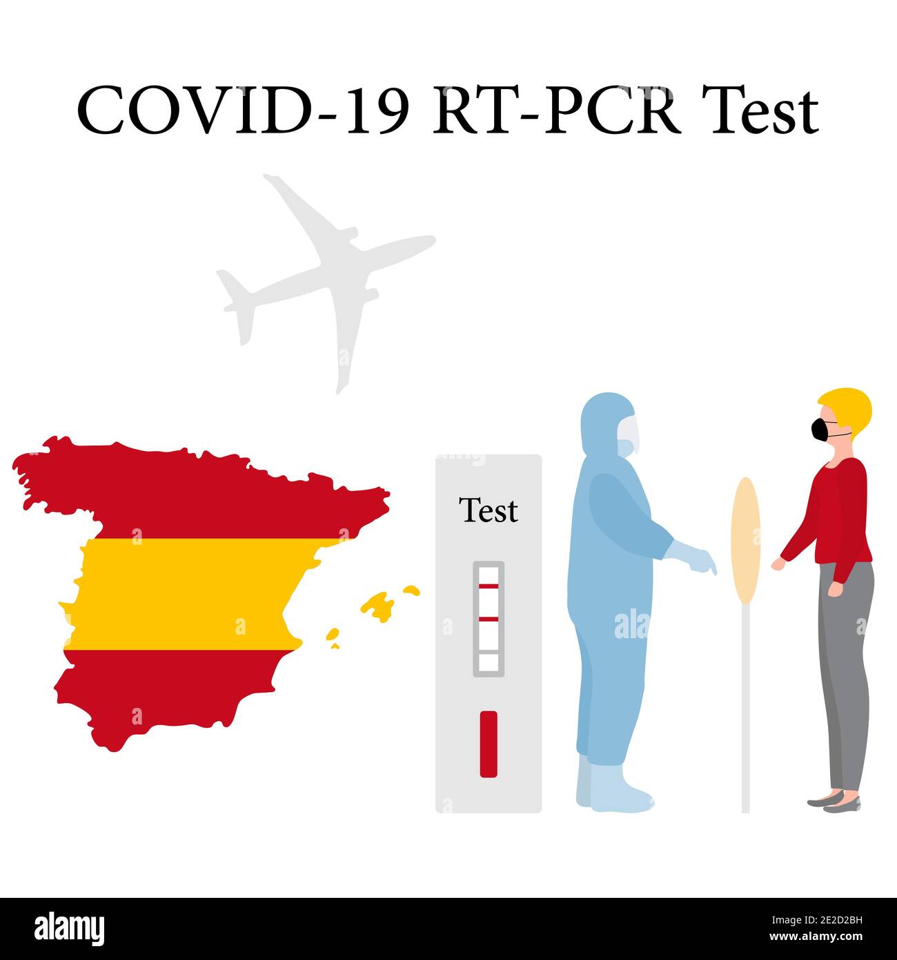 Vector illustration Carrying out RT PCR test to diagnose coronavirus ...