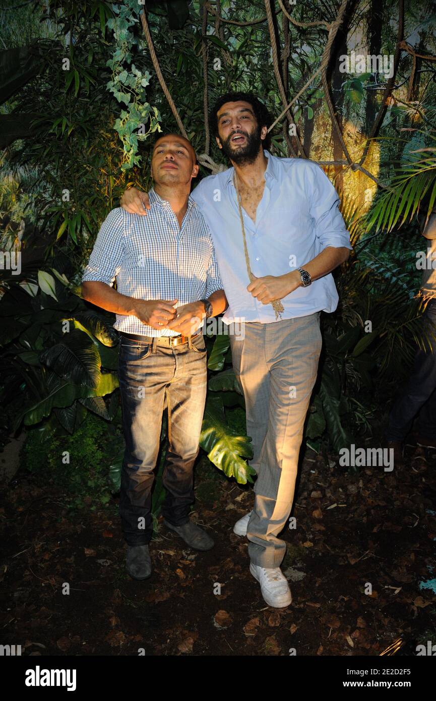 Eric Judor, Ramzy Bedia attending the Banane Infernale drink launch ...