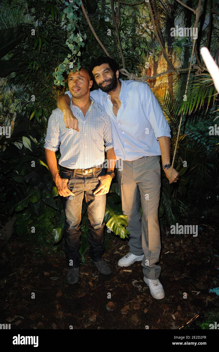 Eric Judor, Ramzy Bedia attending the Banane Infernale drink launch ...