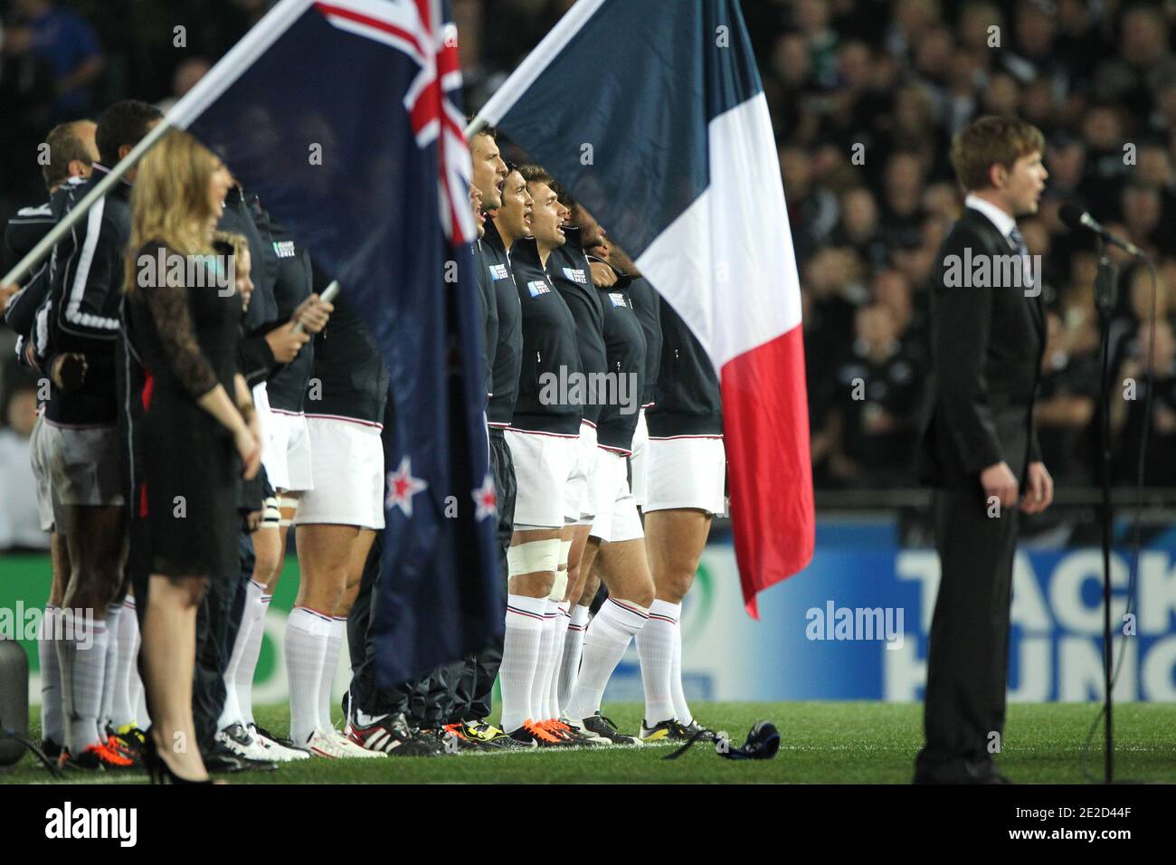 New Zealand All-Blacks defeats France 8-7 during the Final of the 2011 ...