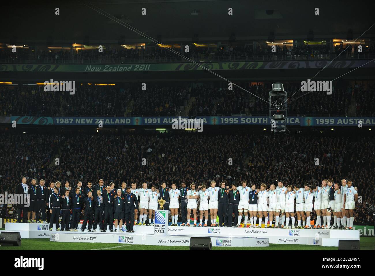 New Zealand All-Blacks defeats France 8-7 during the Final of the 2011 ...