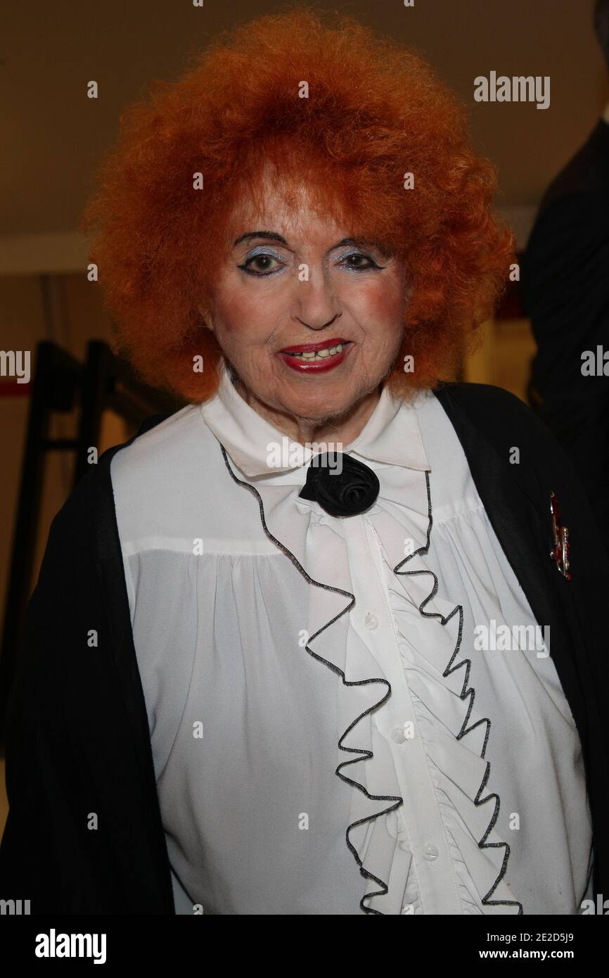 Yvette Horner posing during the premiere of 'Une Femme Nommee Marie ...
