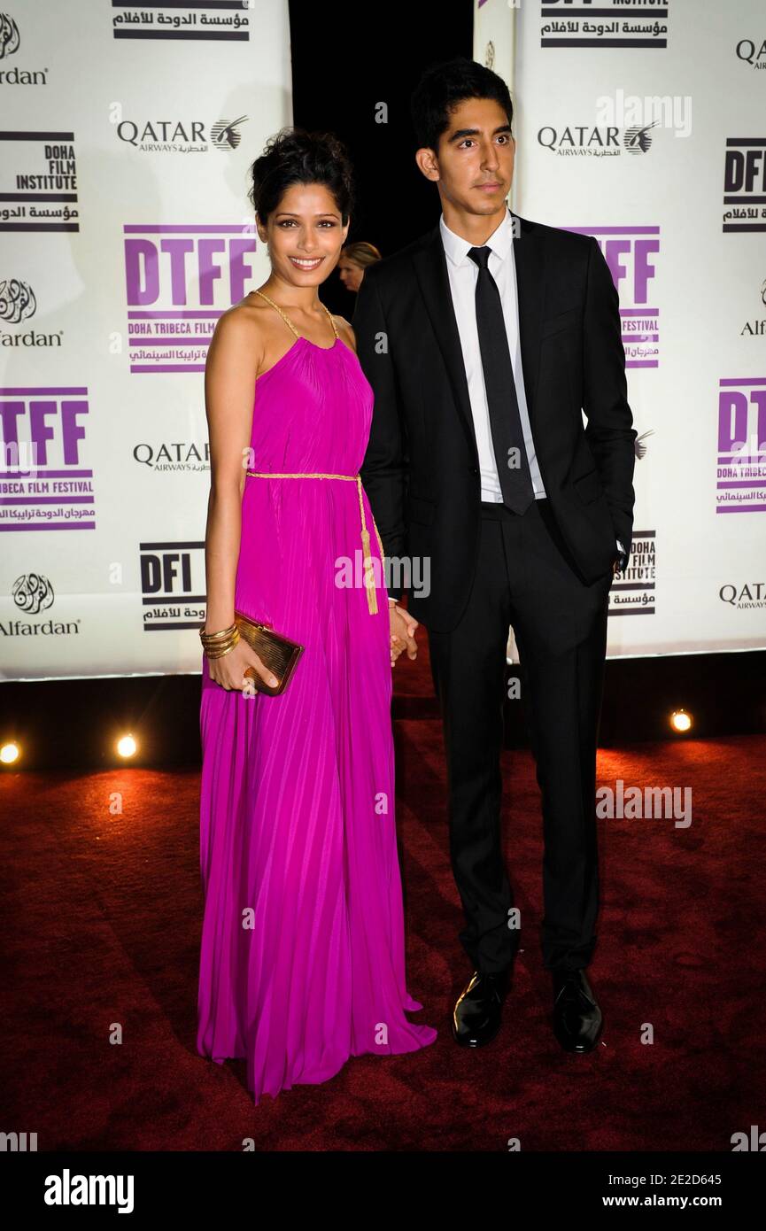 Freida pinto dev patel arrive hi-res stock photography and images - Alamy