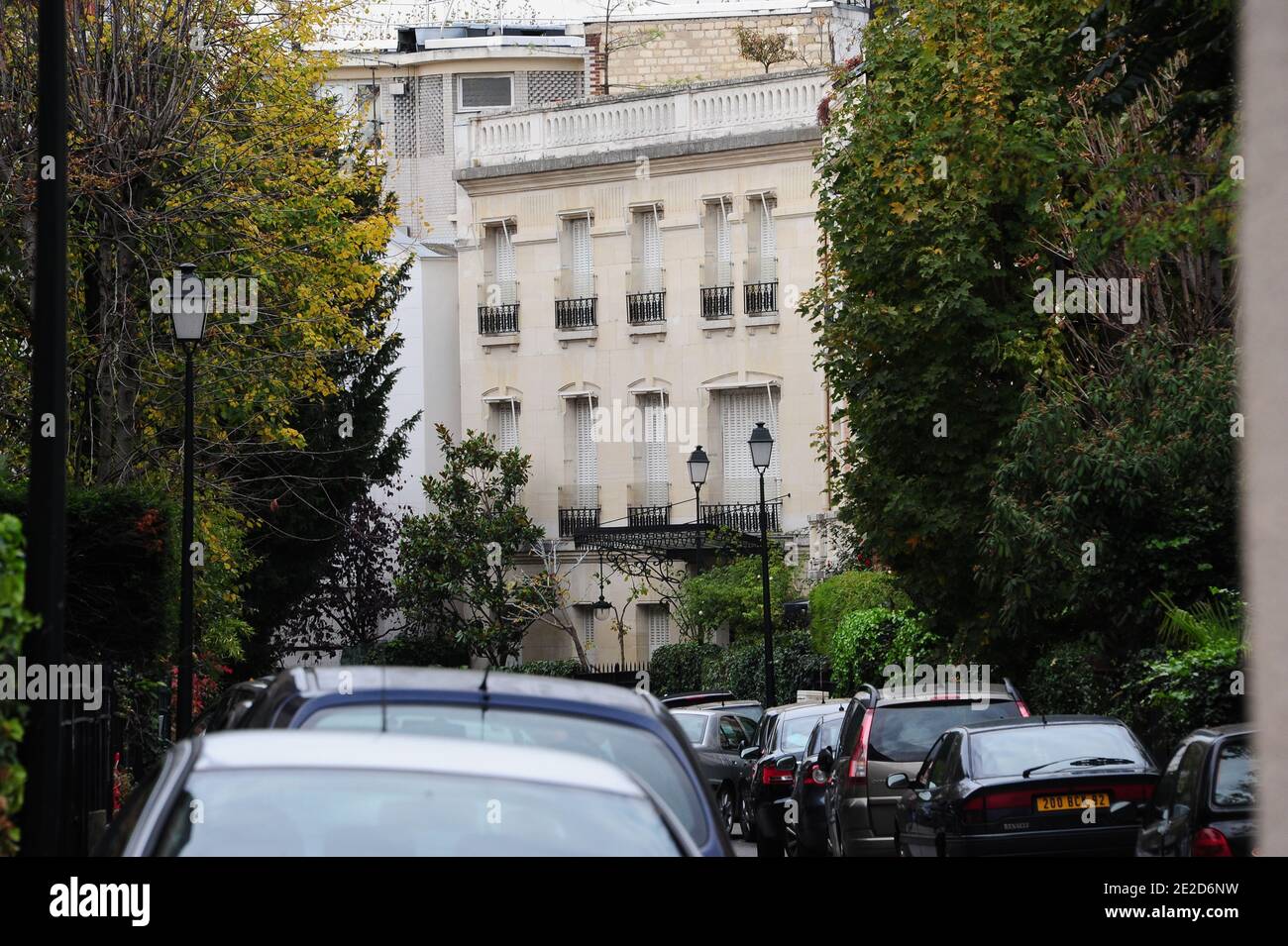 View of the house where the prominent art collector and real estate ...