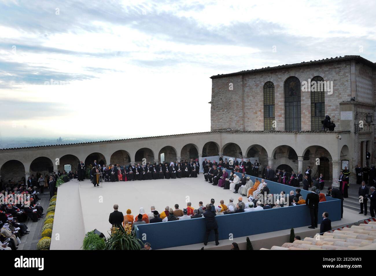 Pope Benedict XVI attends the 'Prayer for Peace,' an inter-religious ...