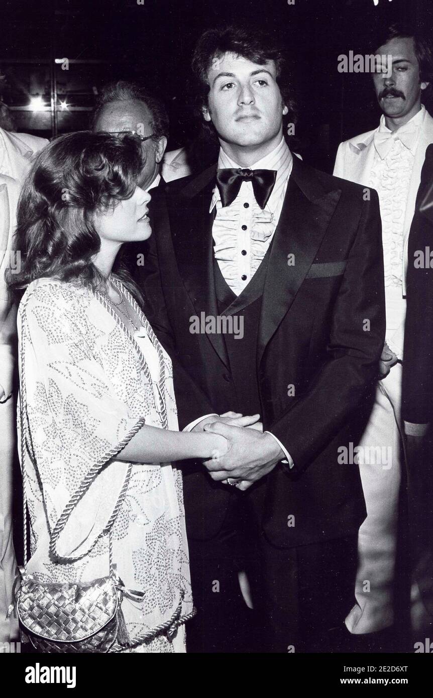 SYLVESTER STALLONE with wife Sasha CzackCredit: Ralph Dominguez ...