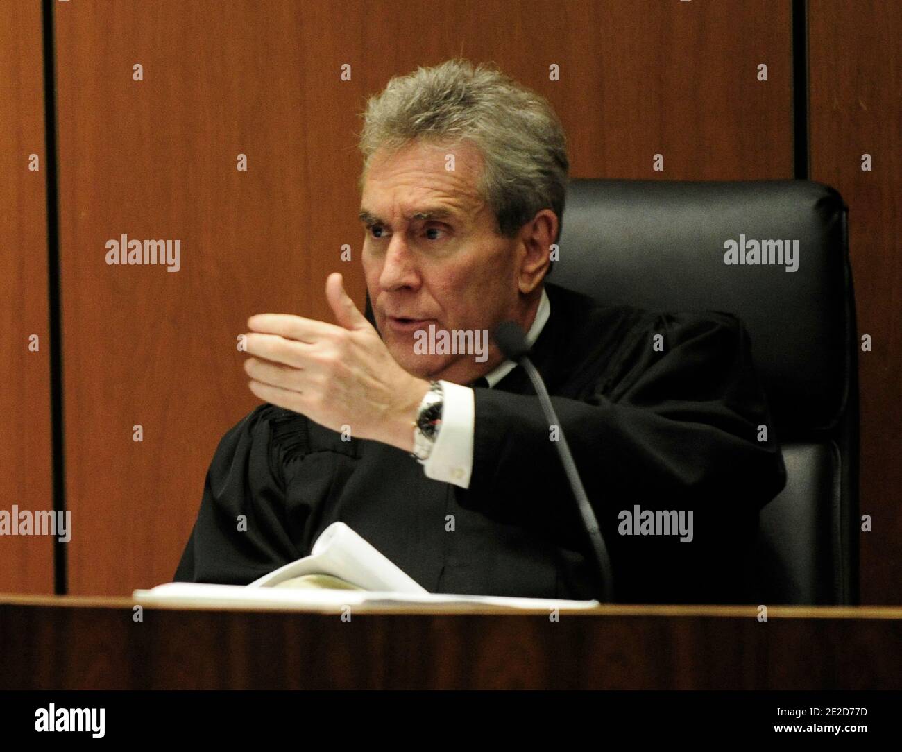 Judge Michael E. Pastor gestures as the final stage of Dr. Conrad ...