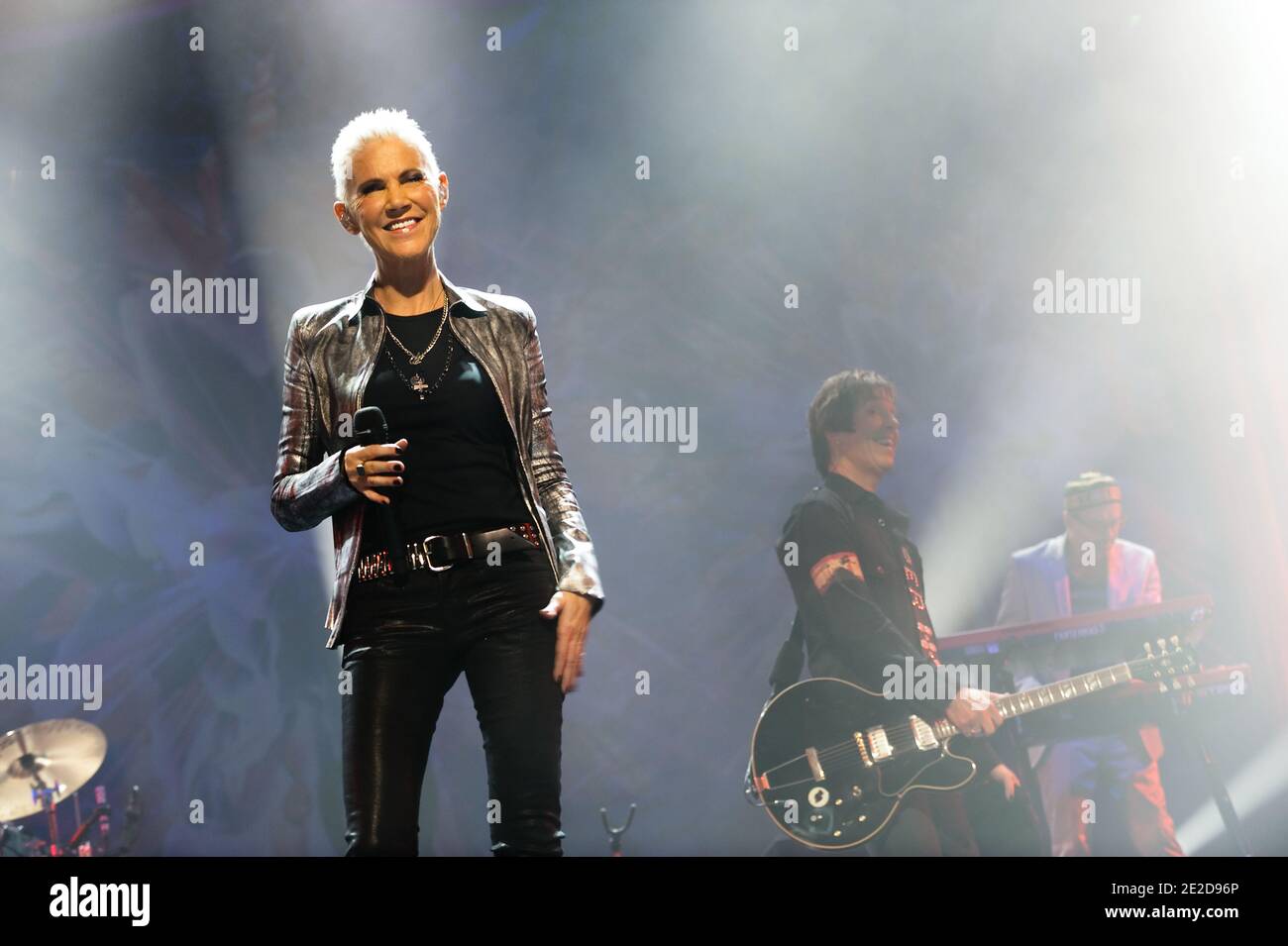 Roxette performs at l'Arena de Geneve, Switzerland, on October 30, 2011 ...
