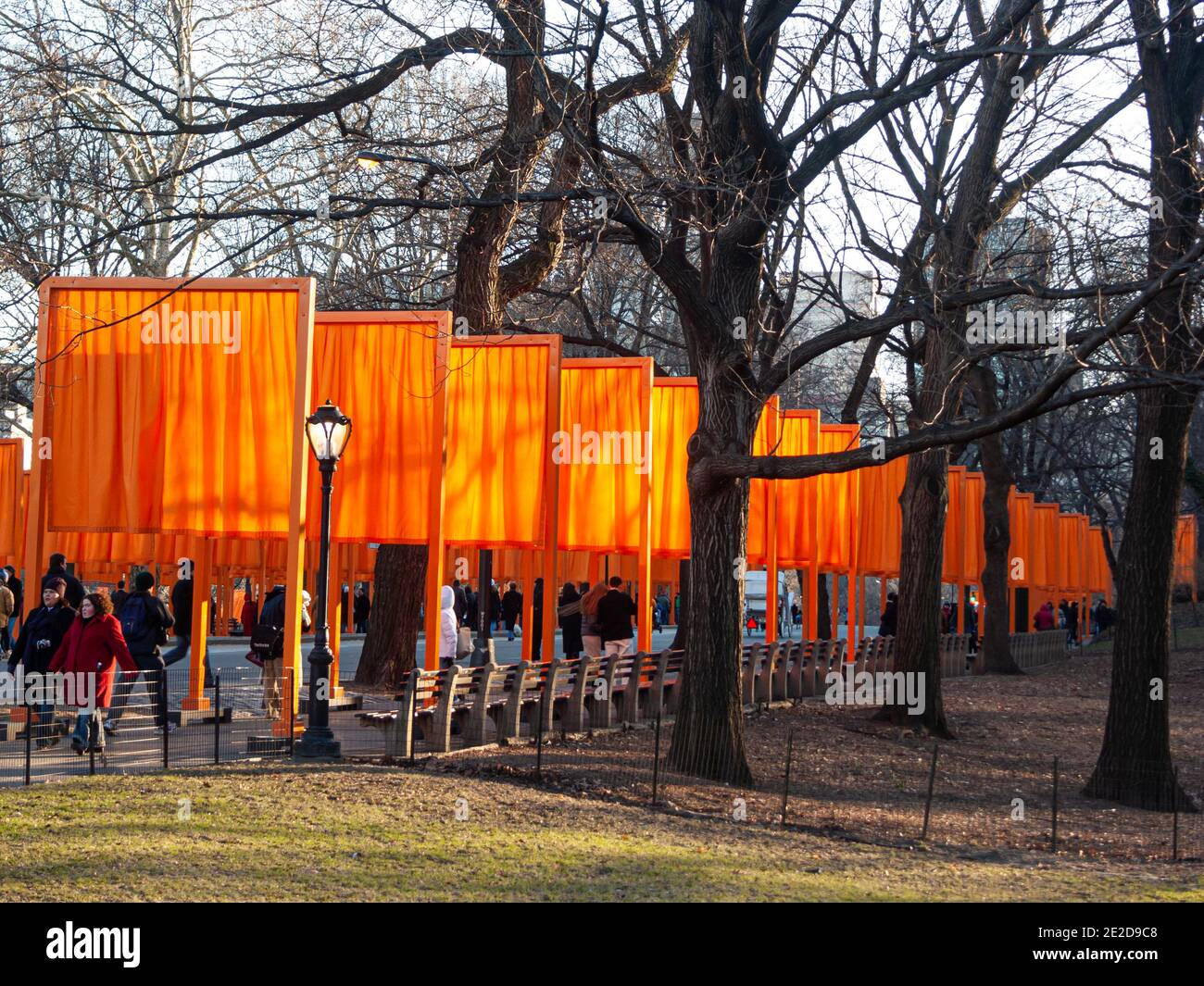 Jeanne-Claude and Christo's The Gates, the enormous installation 7,500 ...