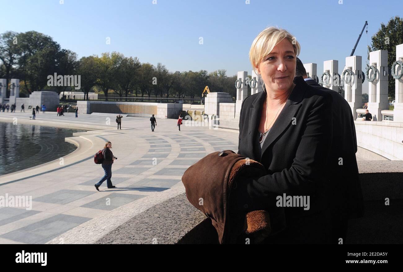 French far-right National Front leader and presidential candidate ...