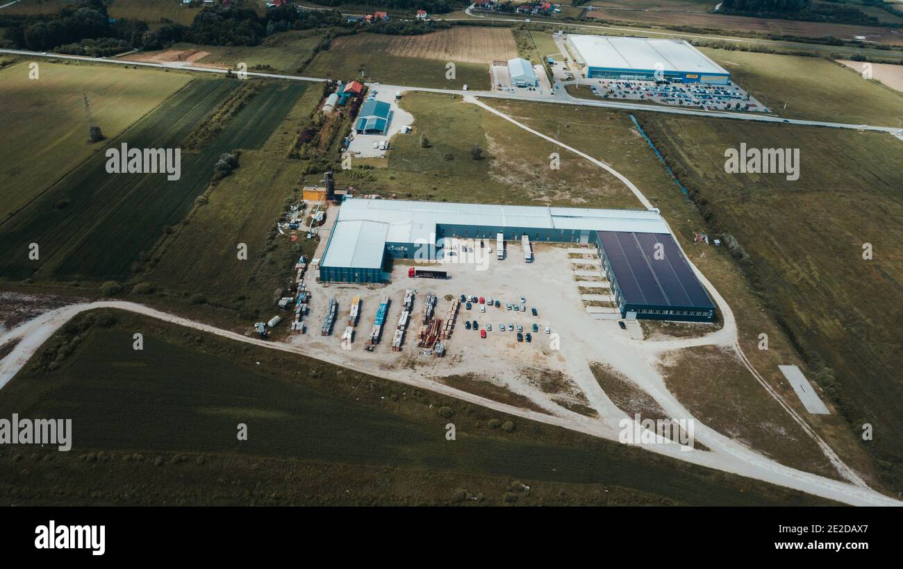 Warehouse complex construction hi-res stock photography and images - Alamy