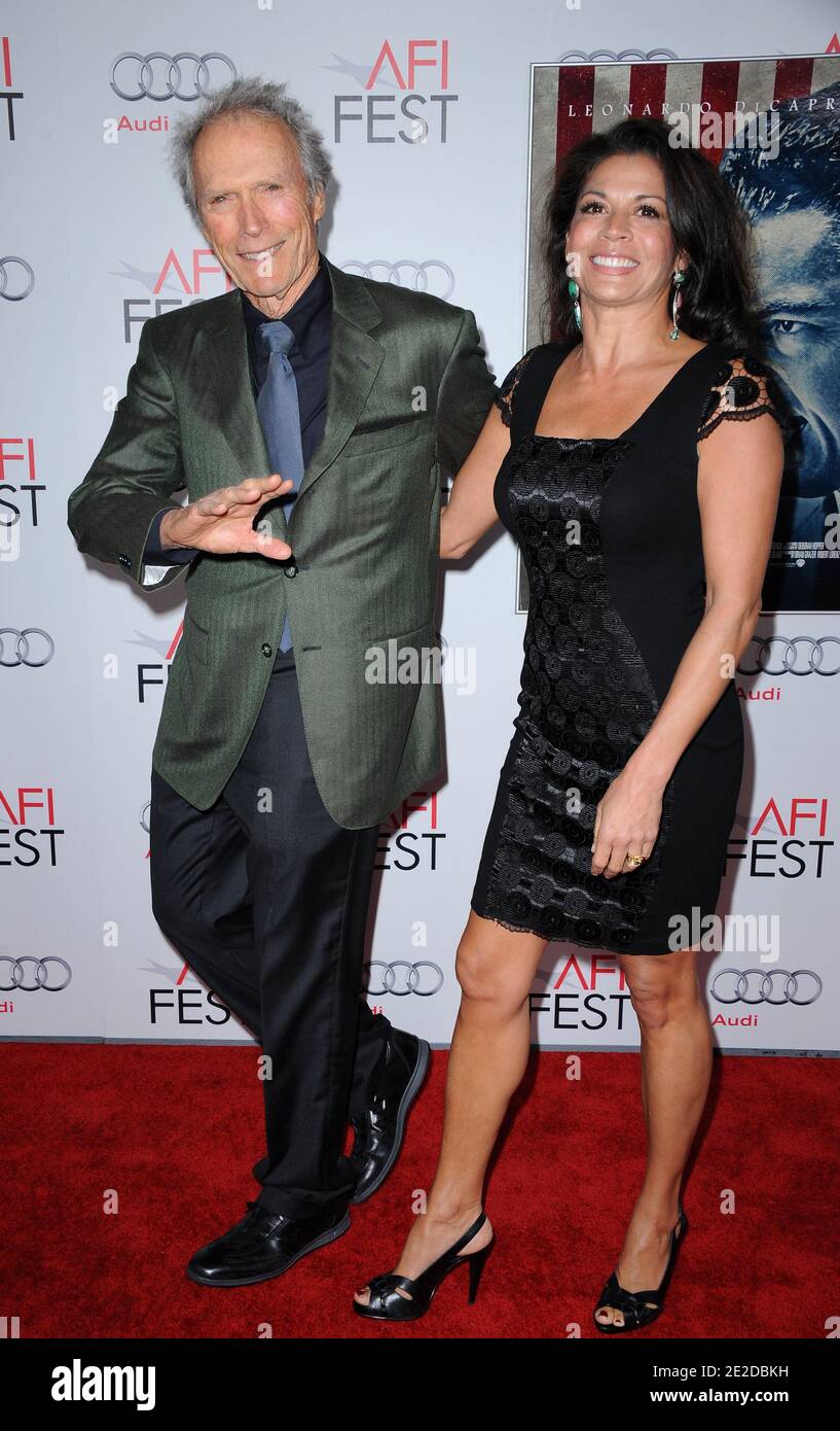 Clint Eastwood and Dina Eastwood arrive at the 'J. Edgar' opening night ...