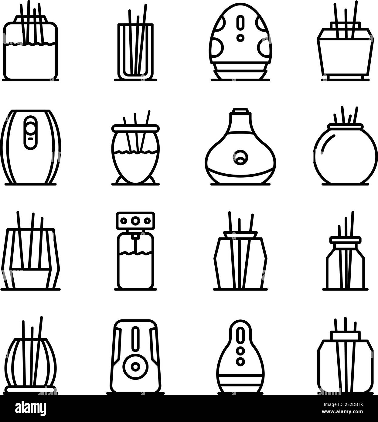 Air Freshener Icons Set Outline Set Of Air Freshener Vector Icons For Web Design Isolated On