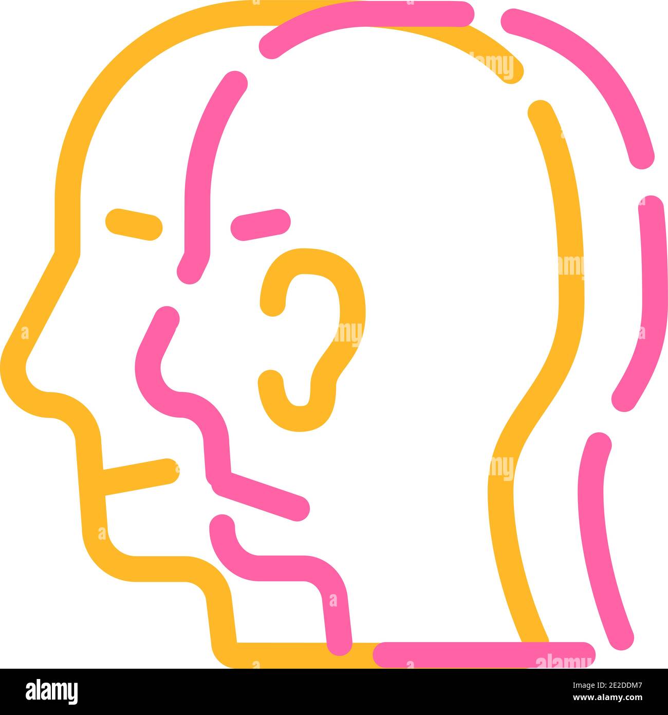 split personality color icon vector illustration Stock Vector Image ...