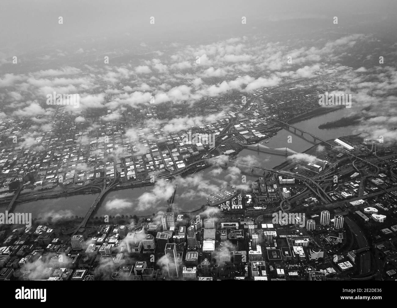 Aerial view of Portland Stock Photo - Alamy