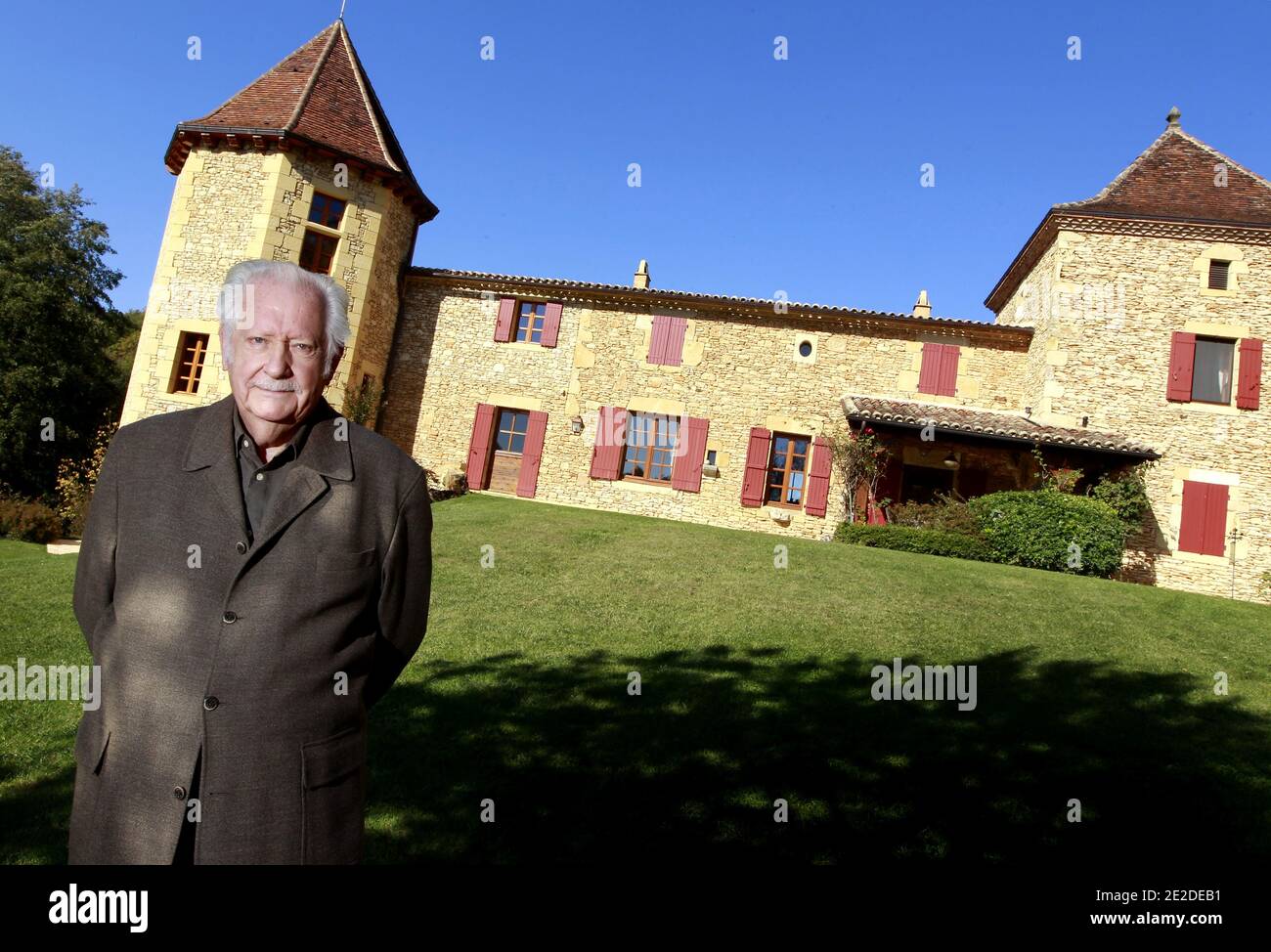EXCLUSIVE - Pierre Bellemare and his wife Roselyne posing at their home ...
