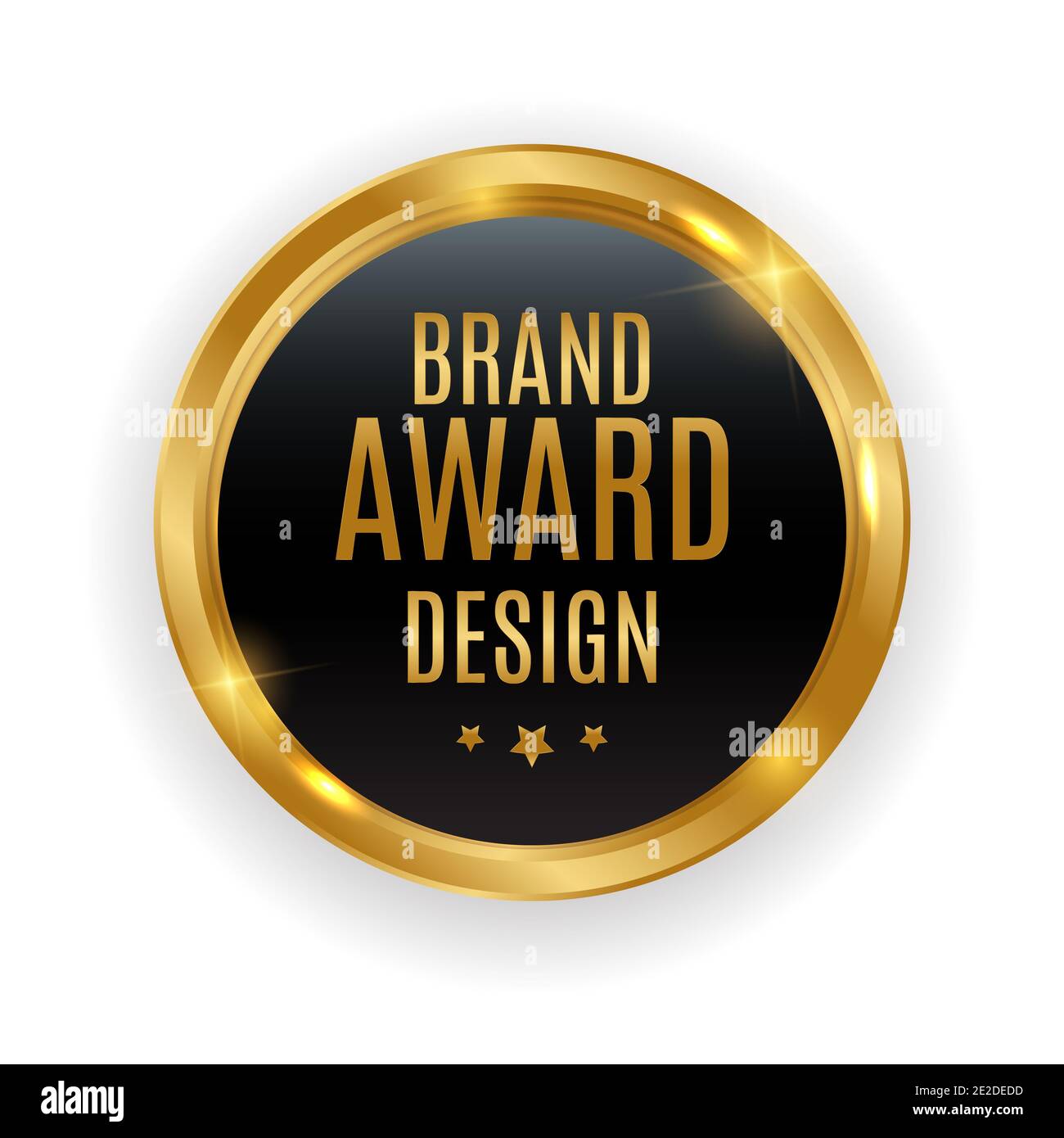 Premium Quality Gold Medal Badge. Label Seal Brand Award Design ...