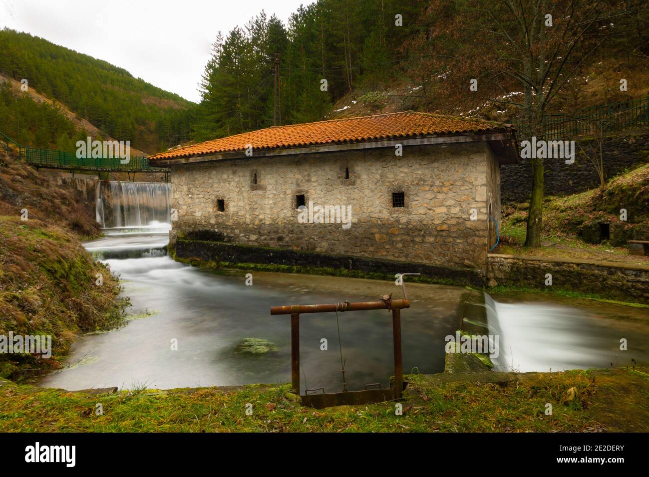 Watermill waterfall hi-res stock photography and images - Alamy