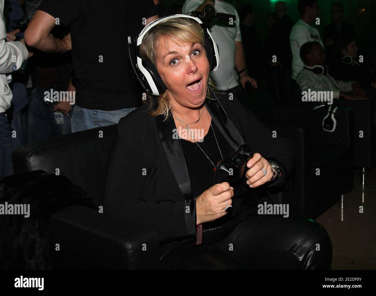 Valerie Damidot poses during the Call of Duty: Modern Warfare 3 launch ...