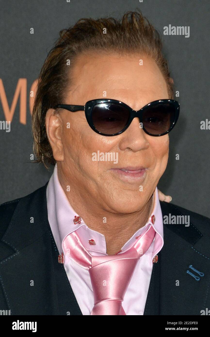 Mickey Rourke arriving for 'Immortals 3D' premiere held at Nokia ...