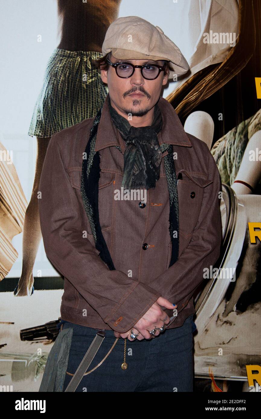 Johnny Depp attending the 'Rhum Express' (The Rum Diary) Photocall ...