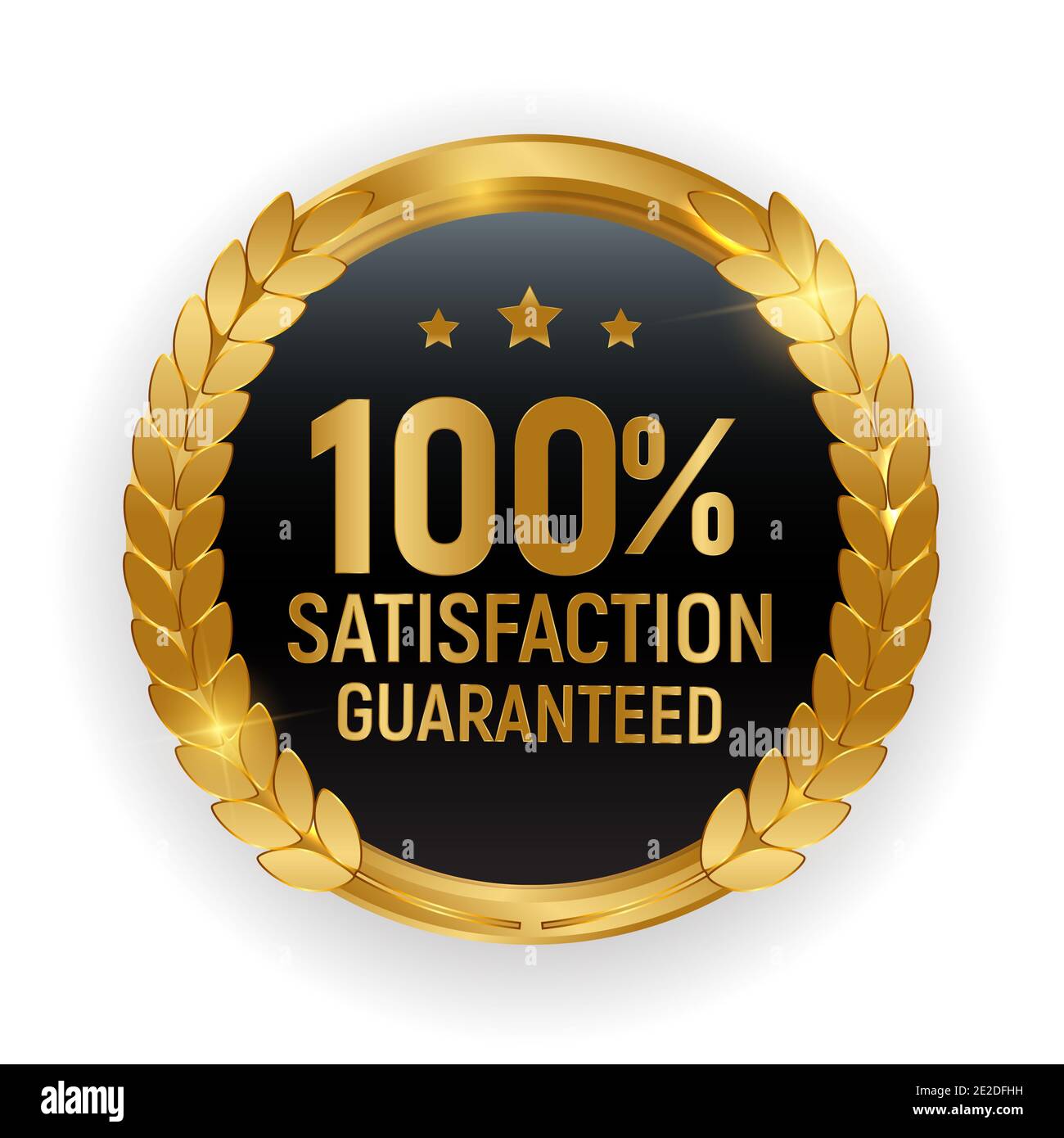 Premium Quality Gold Medal Badge.100 Satisfaction Guaranteed Sign ...