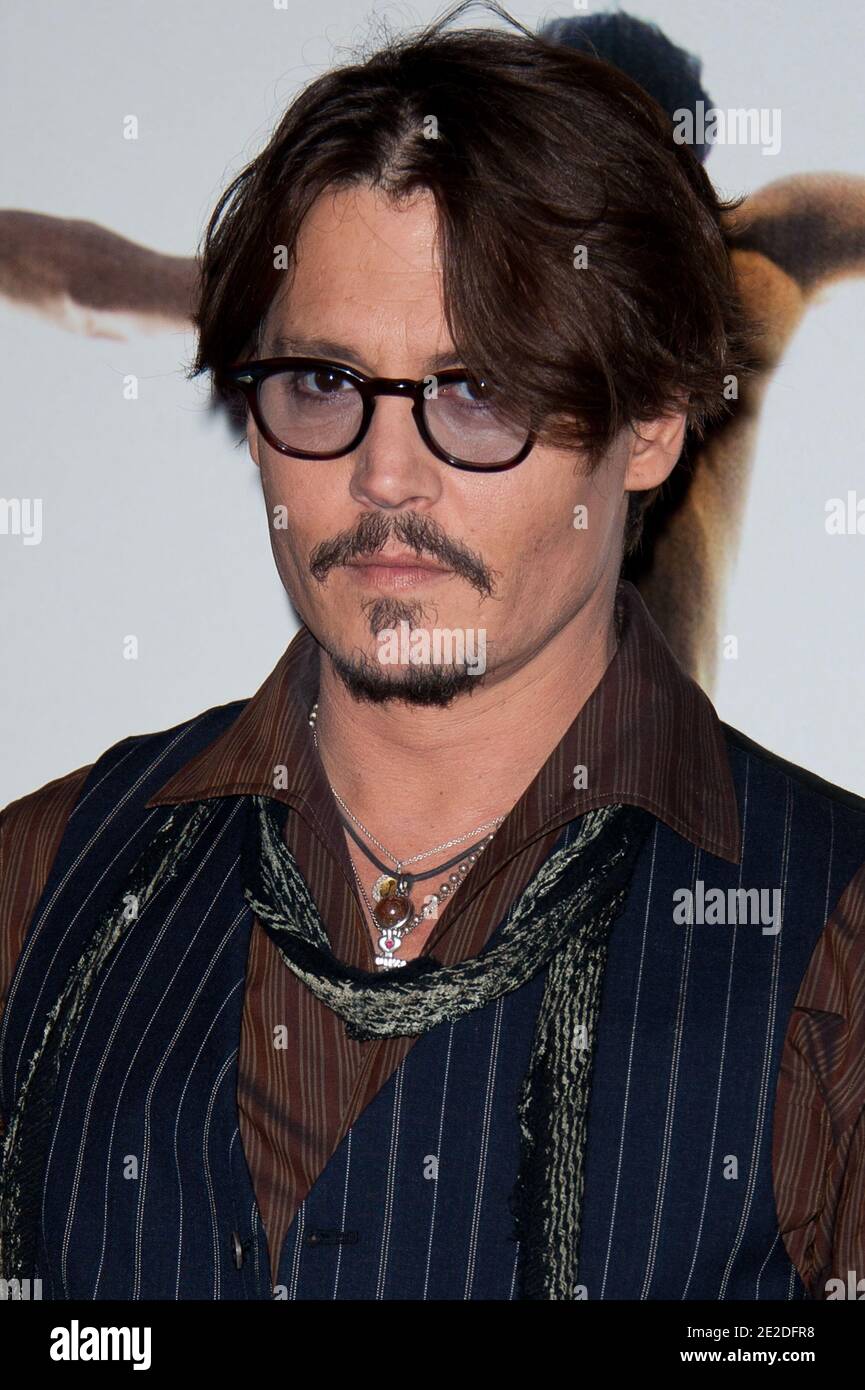 Johnny Depp attending the 'Rhum Express' (The Rum Diary) Paris Premiere ...