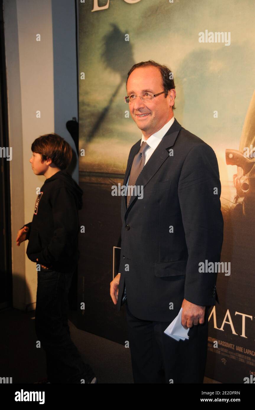 Francois Hollande attending the premiere of 'L'ordre et la morale' held ...