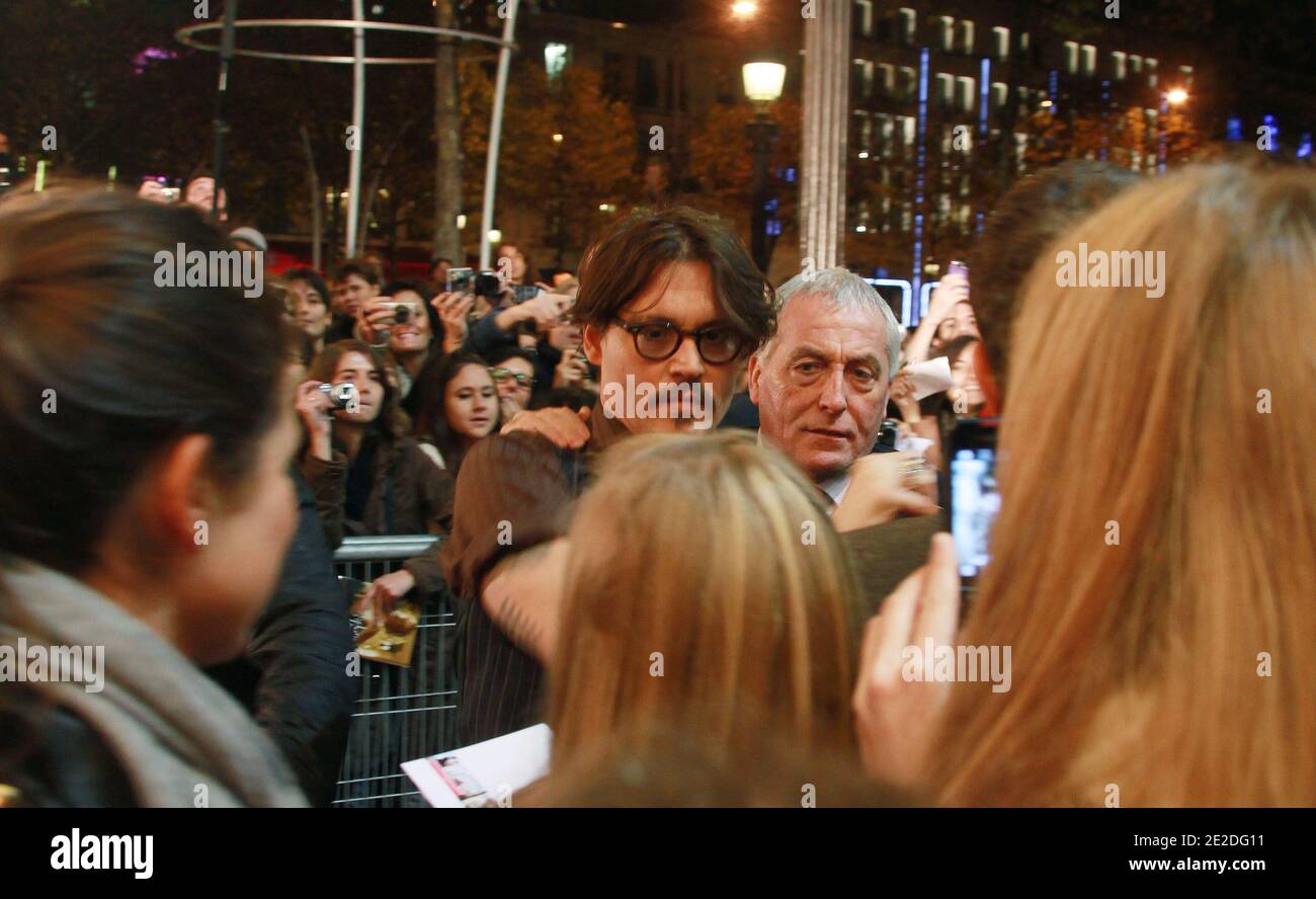 Johnny Depp attending the French premiere of 'Rhum Express' ('The Rum ...