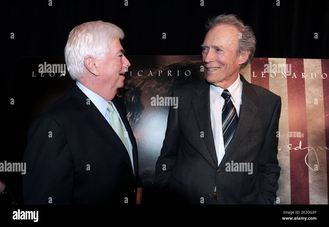 Movie director Clint Eastwood and Senator Chris Dodd attend the ...