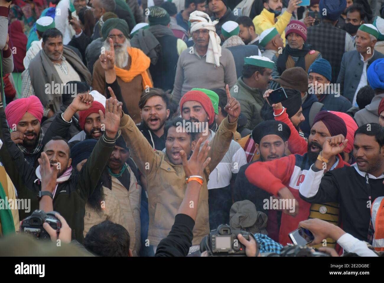 Farmers protest celebration india hi-res stock photography and images ...
