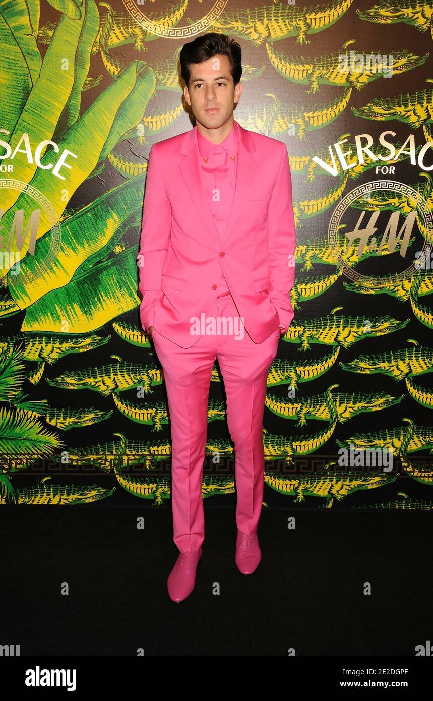 Mark Ronson attending the Versace for H&M Fashion Launch Party held at ...