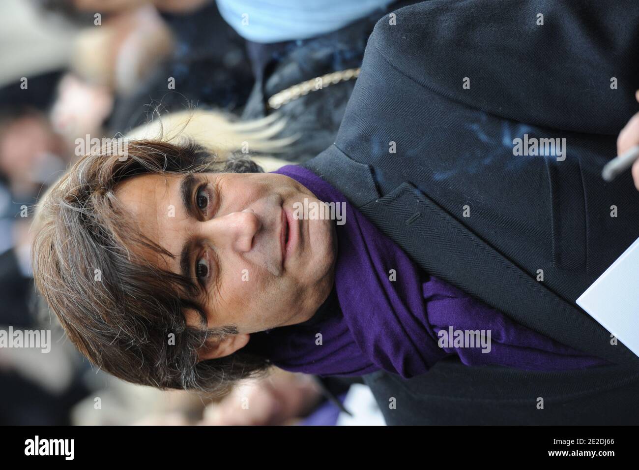 Alexandre Zouari arriving to Loulou de la Falaise 's funeral mass at ...