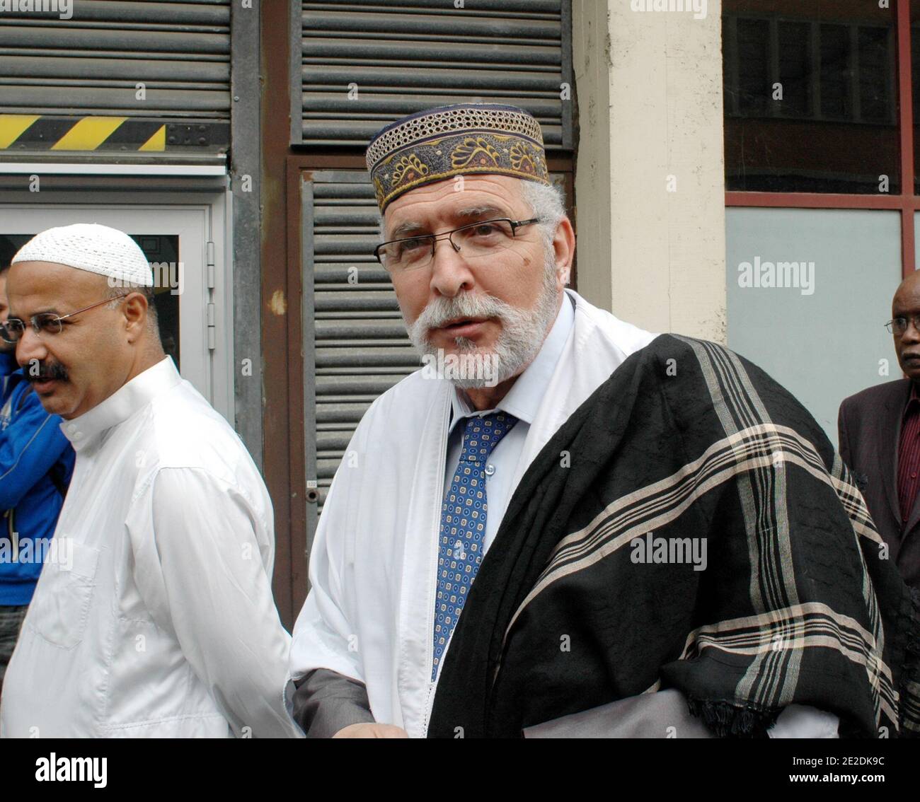 Sheikh Mohamed Salah Hamza, leader of a mosque in the north of Paris ...