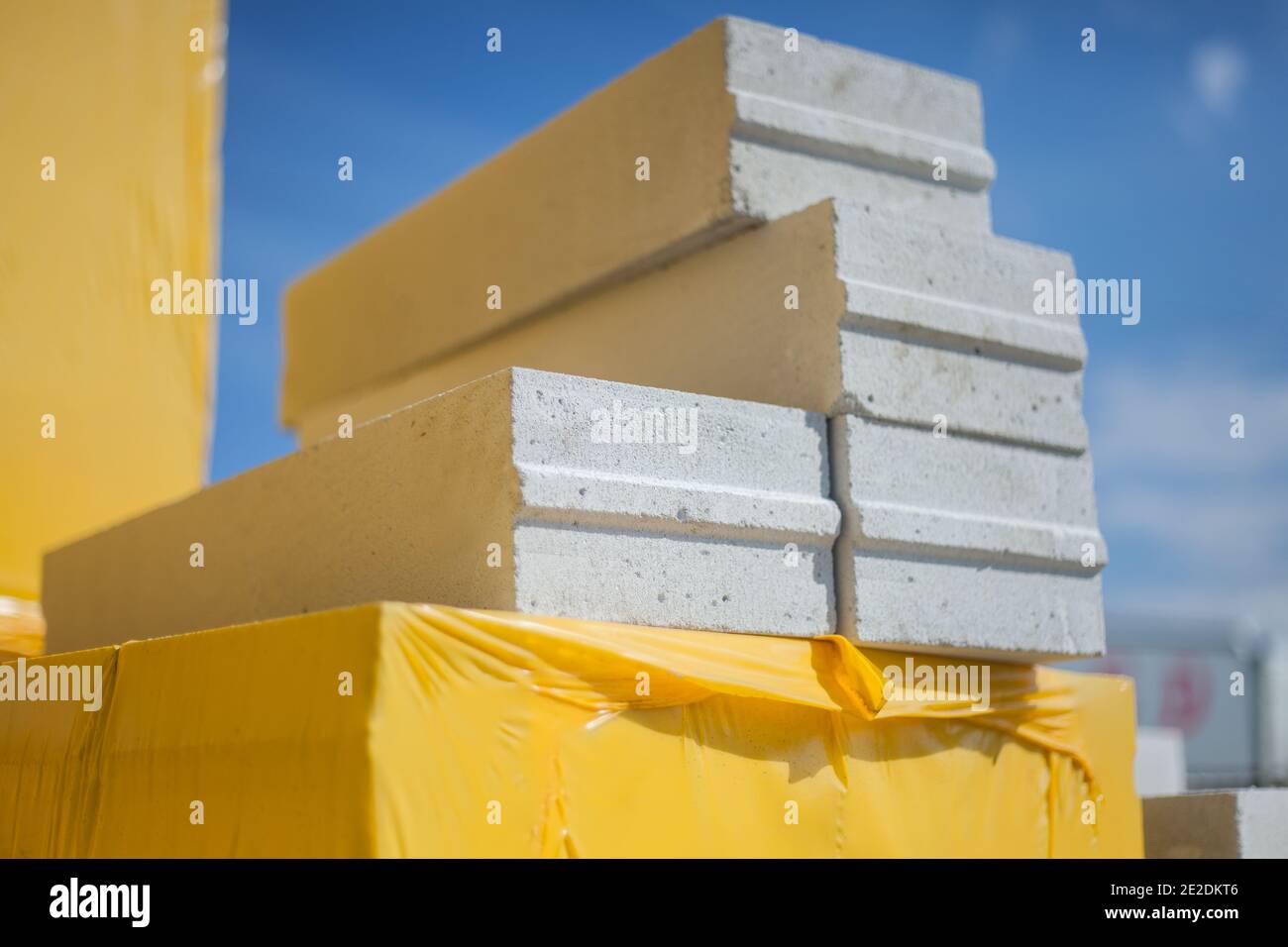 Construction building large concrete blocks hi-res stock photography ...