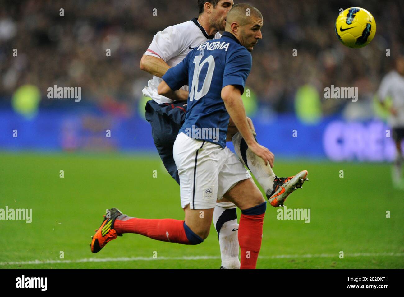 France's Karim Benzema during a friendly soccer match, France vs USA in ...