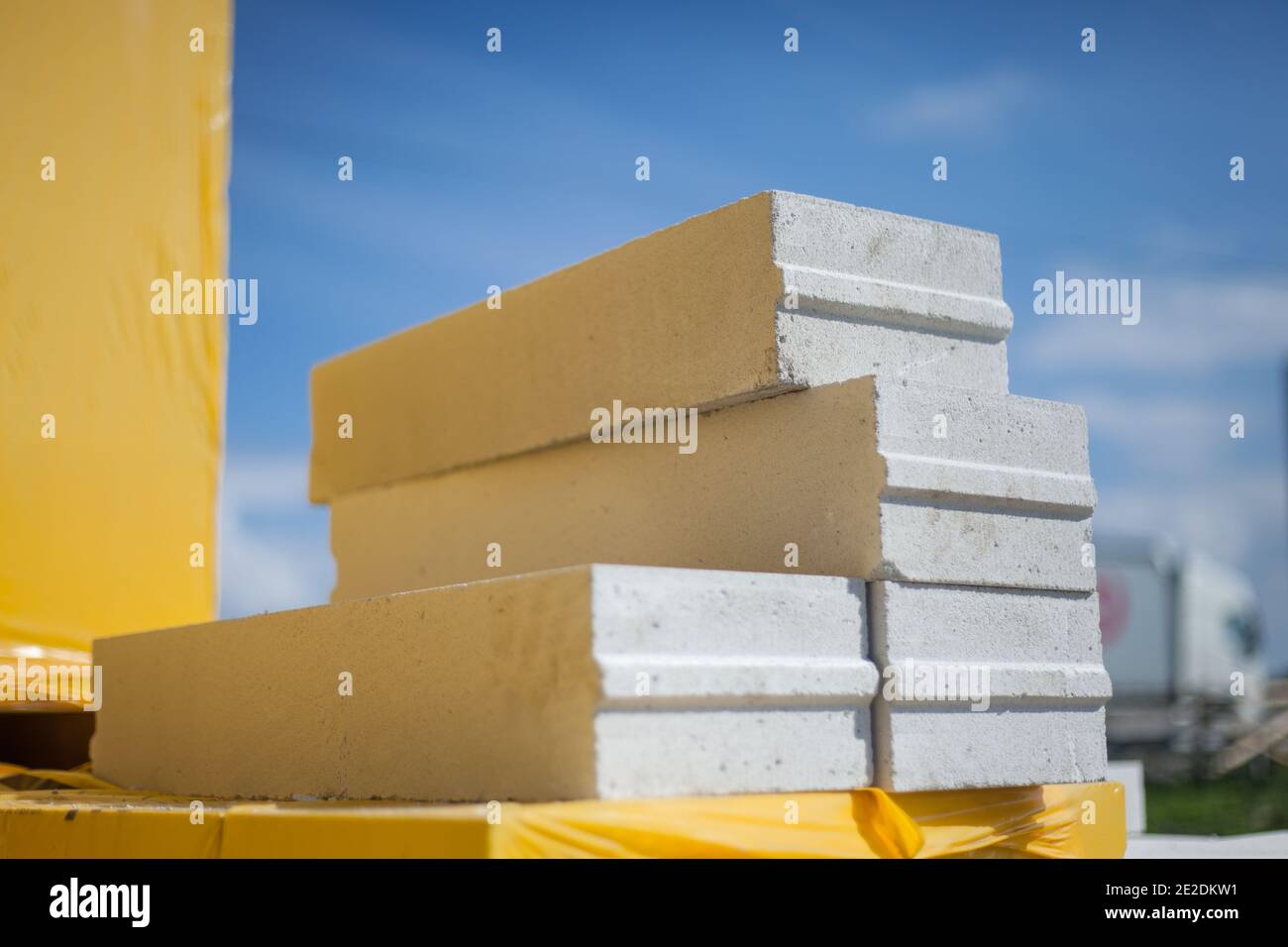 Construction building large concrete blocks hi-res stock photography ...