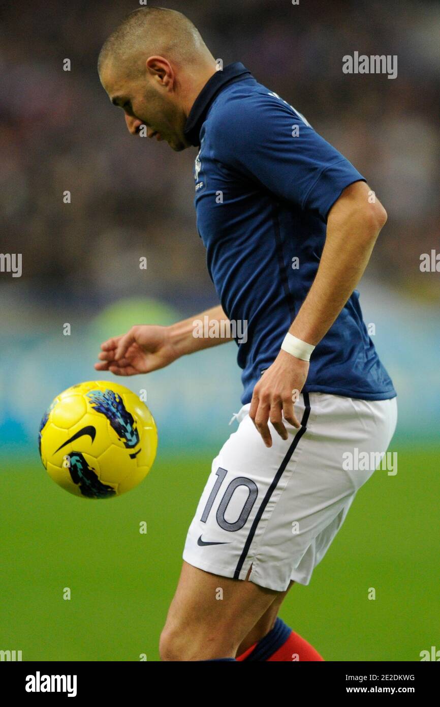 France's Karim Benzema during a friendly soccer match, France vs USA in ...