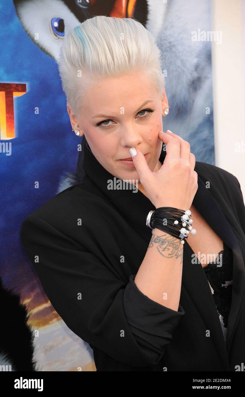 Pink during the 'Happy Feet Two' World Premiere, held at Grauman's ...