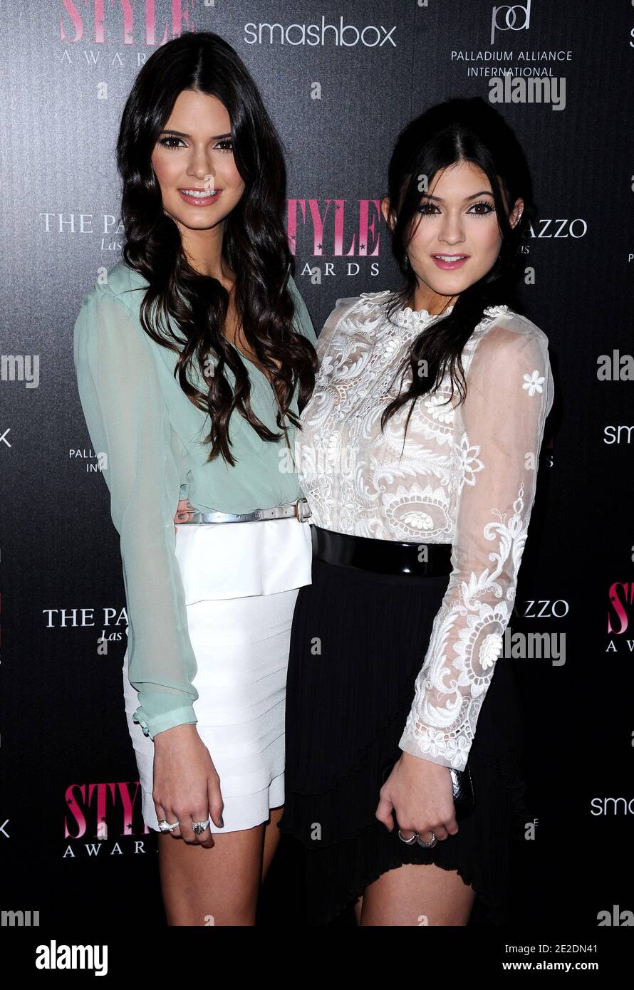 Kendall Jenner and Kylie Jenner attend the 2011 Hollywood Style Awards ...
