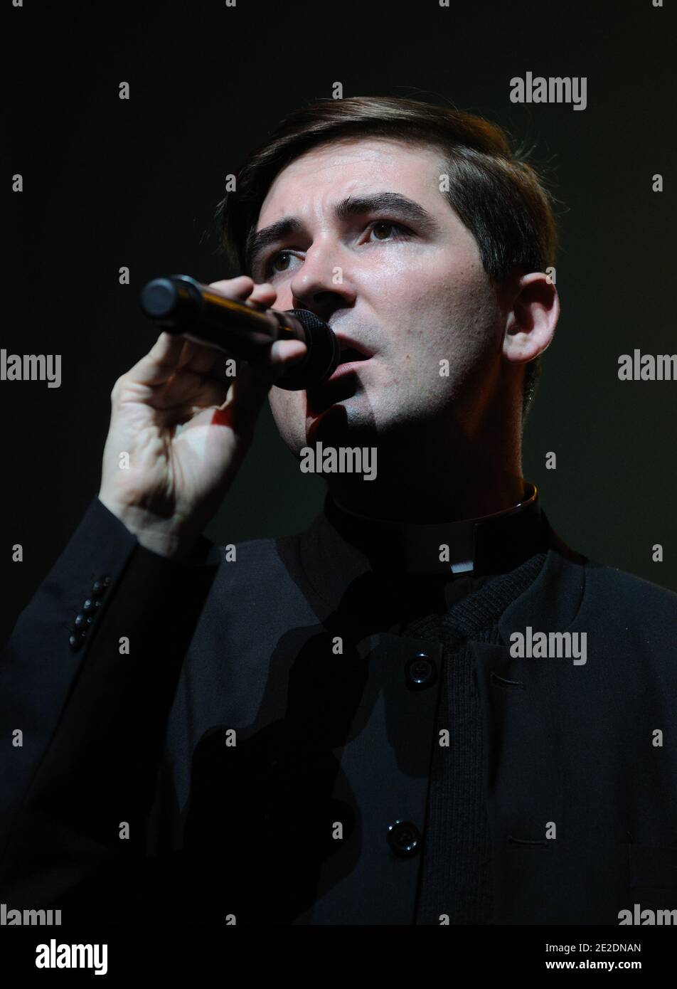 Charles Troesch (Les Pretres) performing live on stage in Paris, France ...