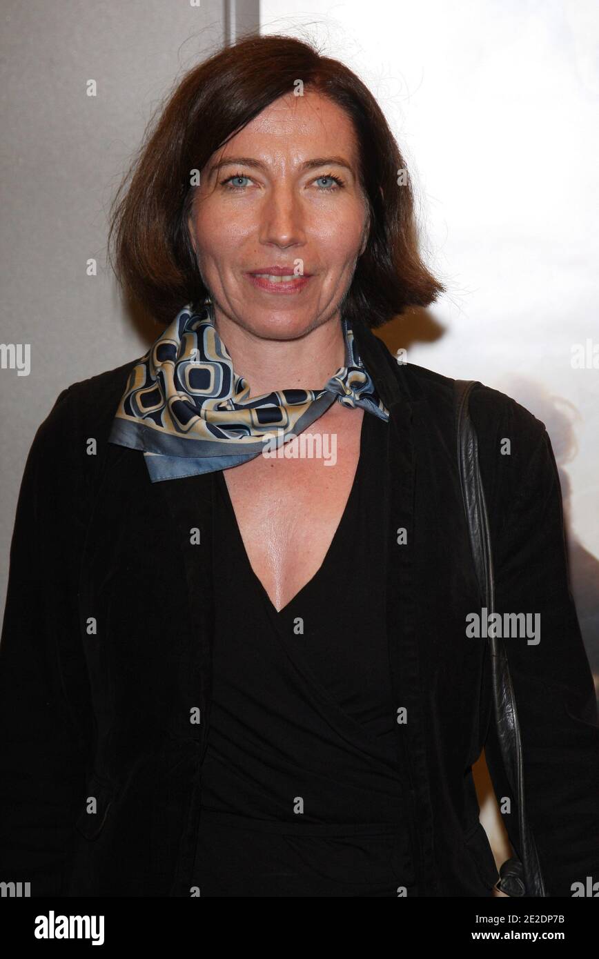 Elise Larnicol posing during the premiere of 'Les Adoptes' held at ...