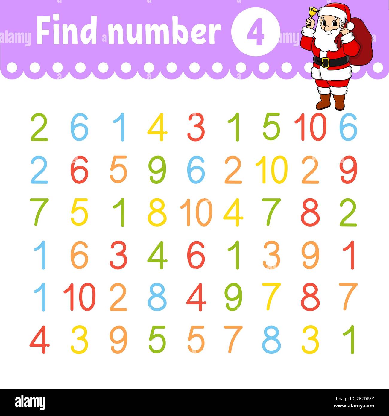 Find number. Education developing worksheet. Activity page with ...