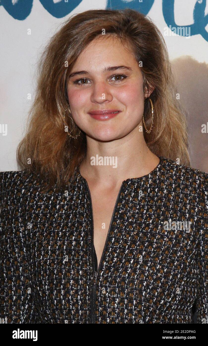 Marie Denarnaud posing during the premiere of 'Les Adoptes' held at ...