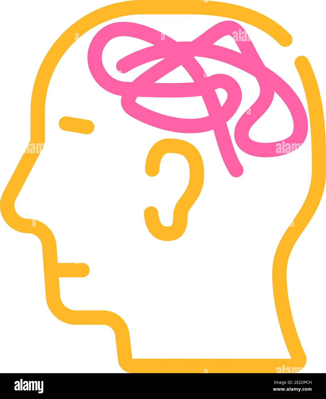 mess in head color icon vector illustration Stock Vector Image & Art ...