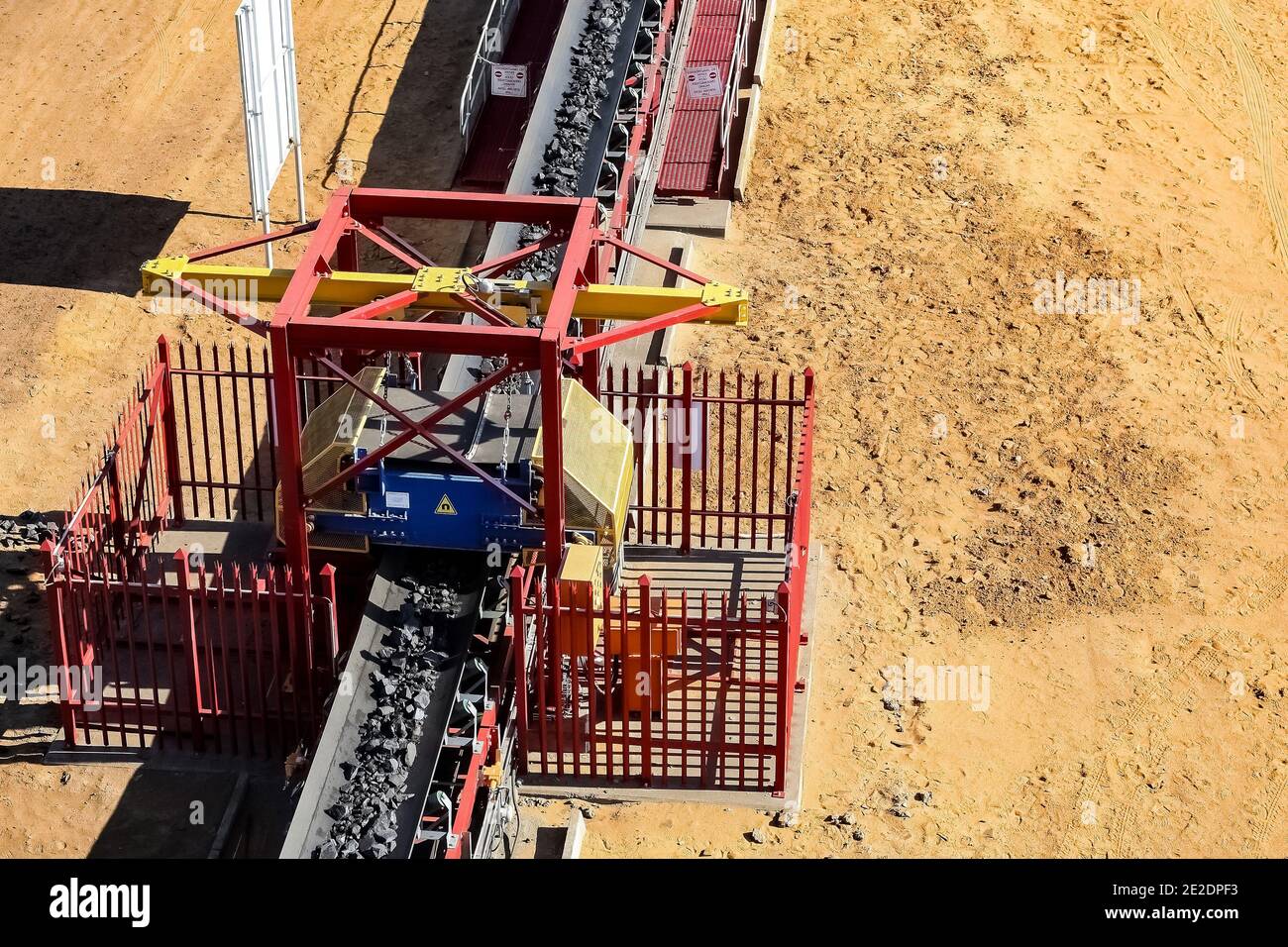 Open-pit manganese mining process with equipment Stock Photo - Alamy